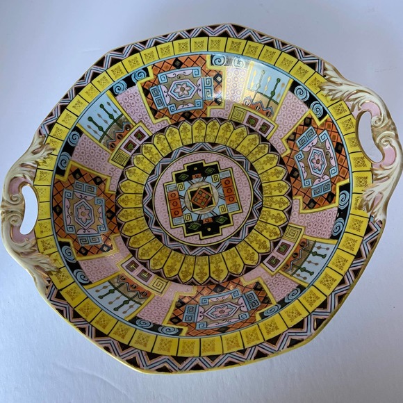 Noritake M | Dining | Oritake M Bowl Aztec Design Rare Unusual Conversation Piece Vintage Japan ...